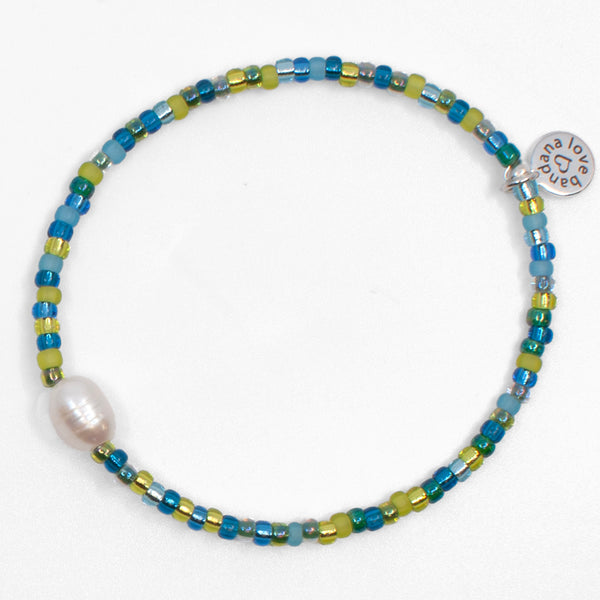 Pearl in Blue Lagoon Mini Candi Beads – bandana love