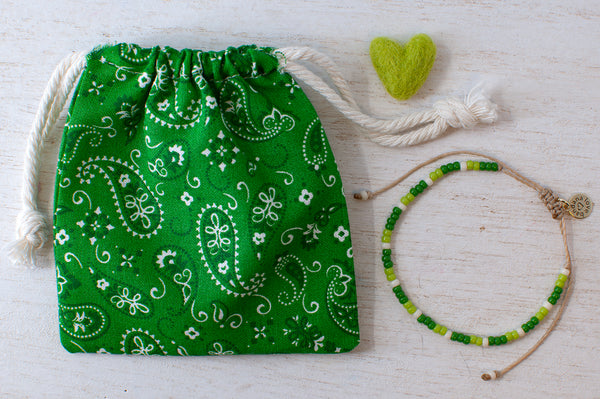 Meadow Greens Beaded String – bandana love
