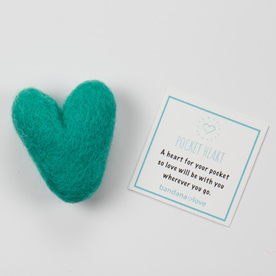 Mint Green Pocket Heart – bandana love