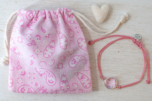 Pink Crystal String – bandana love