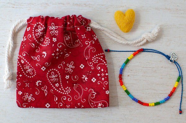 Rainbow Beaded String – bandana love