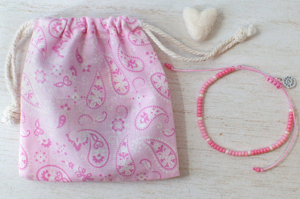 Shades of Pink Beaded String – bandana love