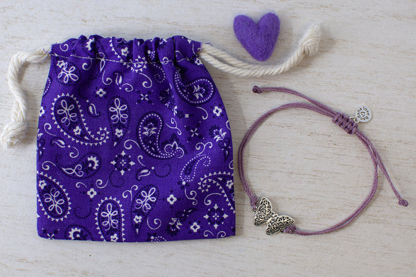 Silver Butterfly String - Available in Three Colors – bandana love