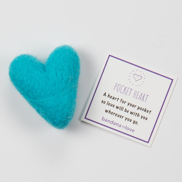 Turquoise Pocket Heart – bandana love